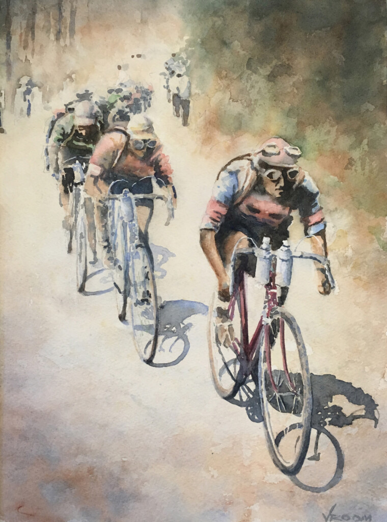 Vintage Bike Racing - The Bicycle Art of Richard Vroom - Cycling West ...