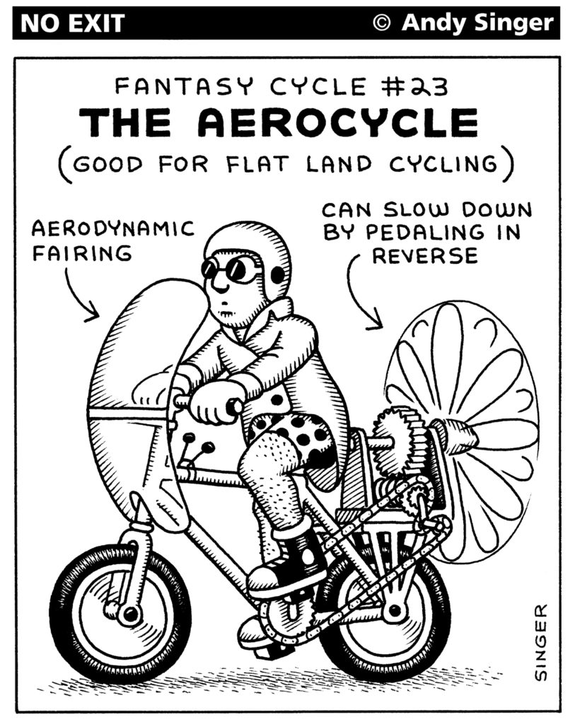 No Exit Bike Cartoon: The Aerocycle - Cycling West - Cycling Utah
