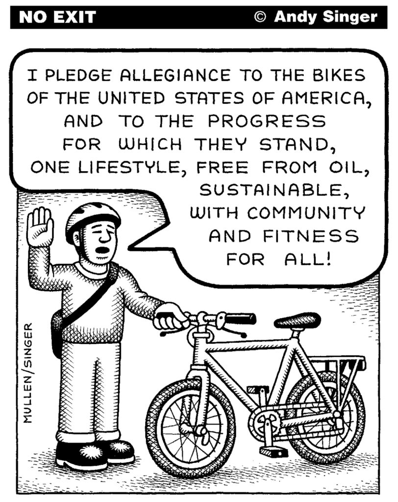 No Exit Cartoons: The Pledge - Cycling West - Cycling Utah