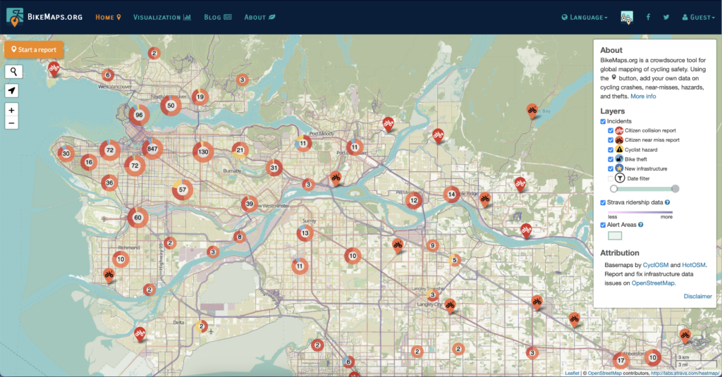 BikeMaps.org Helps Researchers Track Bicycle Crashes - Cycling West ...
