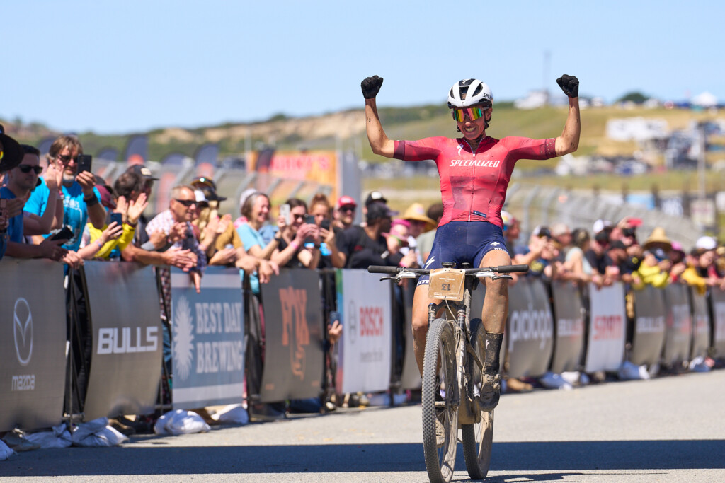Sofia Gómez Villafañe and Keegan Swenson Win Sea Otter Classic Fuego XL Mountain Bike Race ...